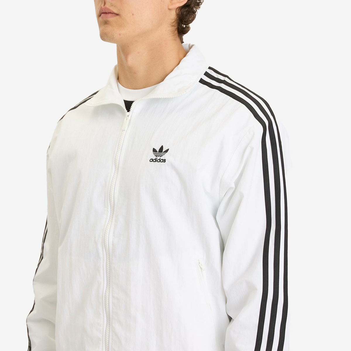 Adidas Men's Firebird Track Top in White/Black adidas