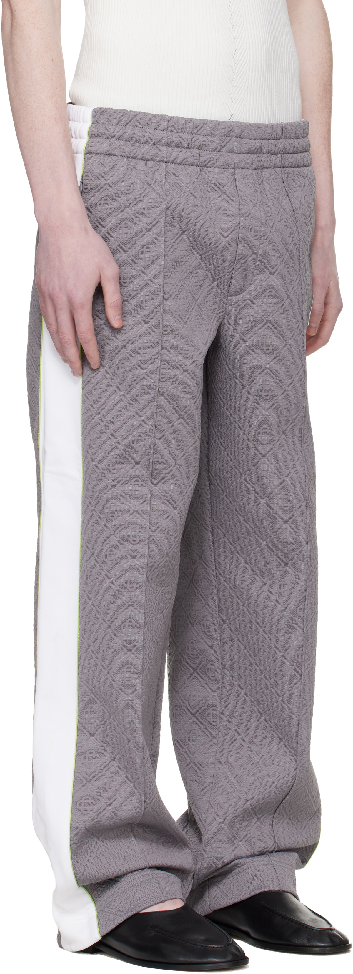 Casablanca Gray Tennis Jacquard Track Pants Casablanca