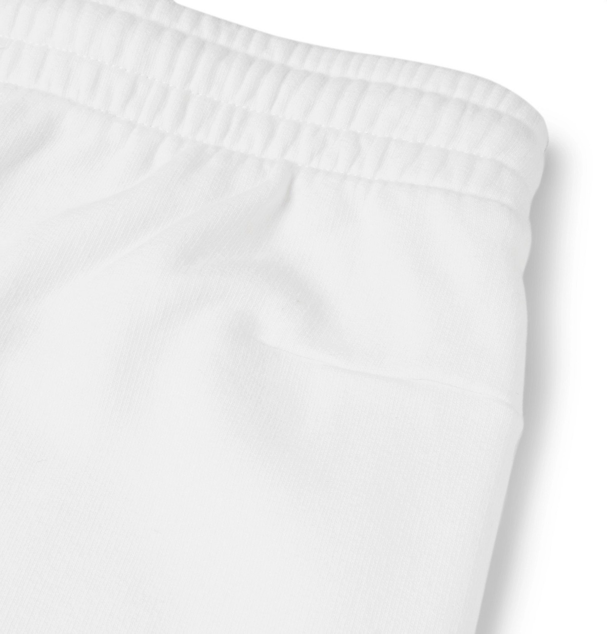 Off-White - Printed Loopback Cotton-Jersey Shorts - White Off-White