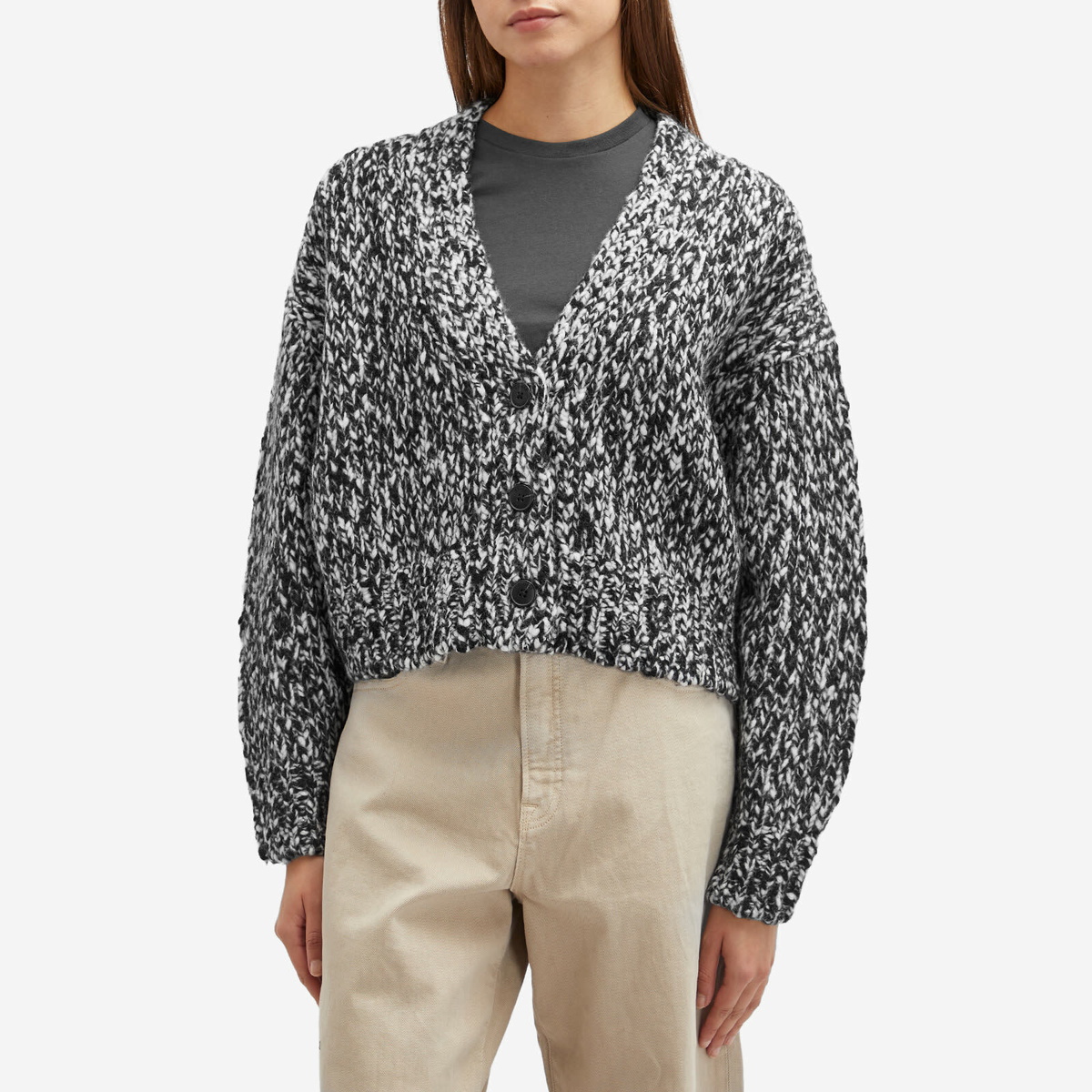 Closed Women's Boxy Cardigan in Black Closed