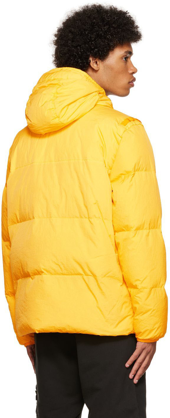 Stone Island Yellow Crinkle Rep Down Jacket Stone Island