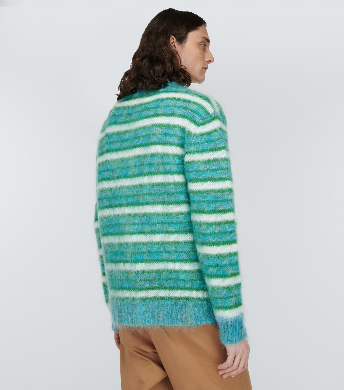 Marni - Striped mohair-blend cardigan Marni