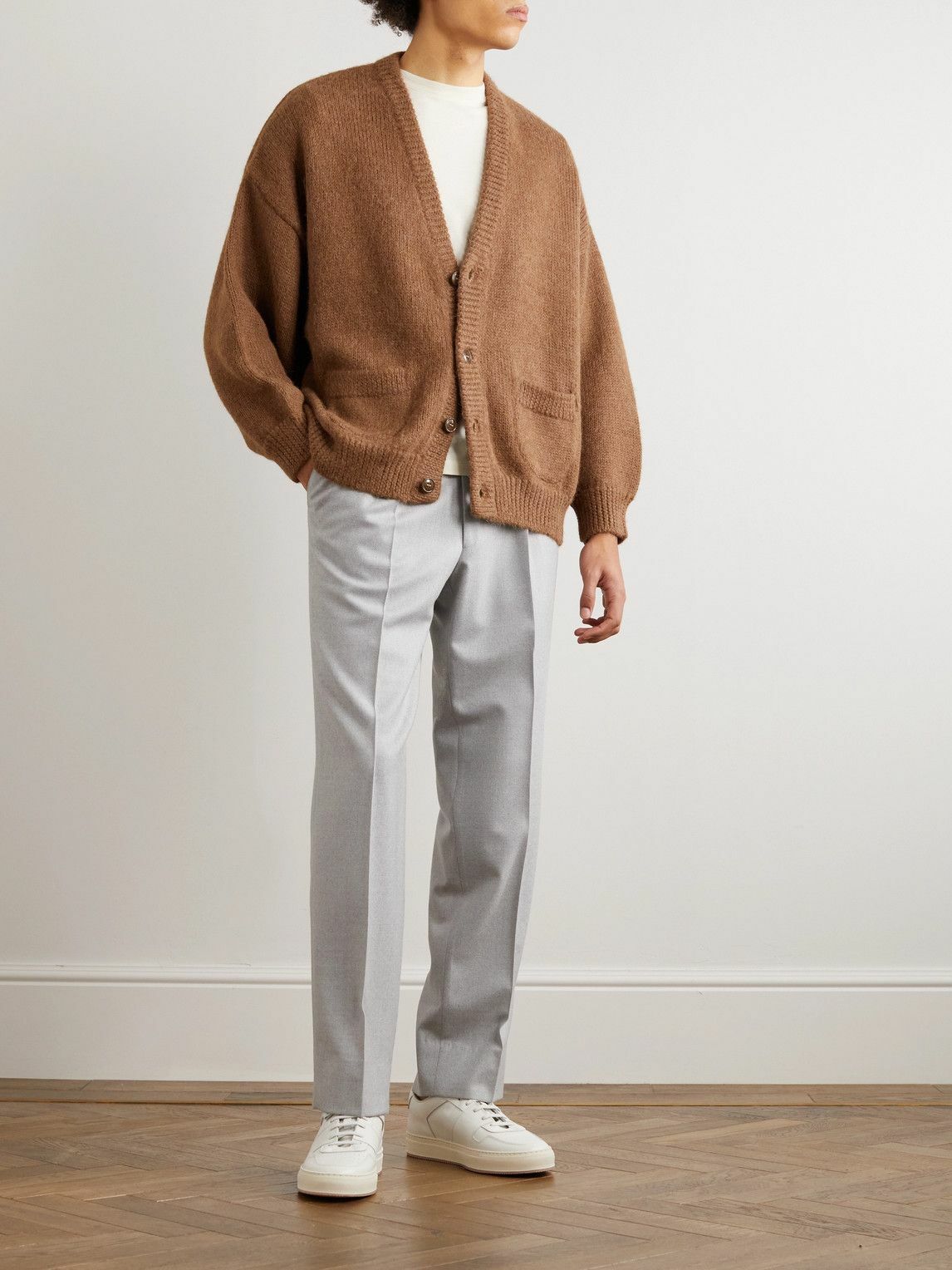 Common Projects - Decades Leather Sneakers - White Common Projects