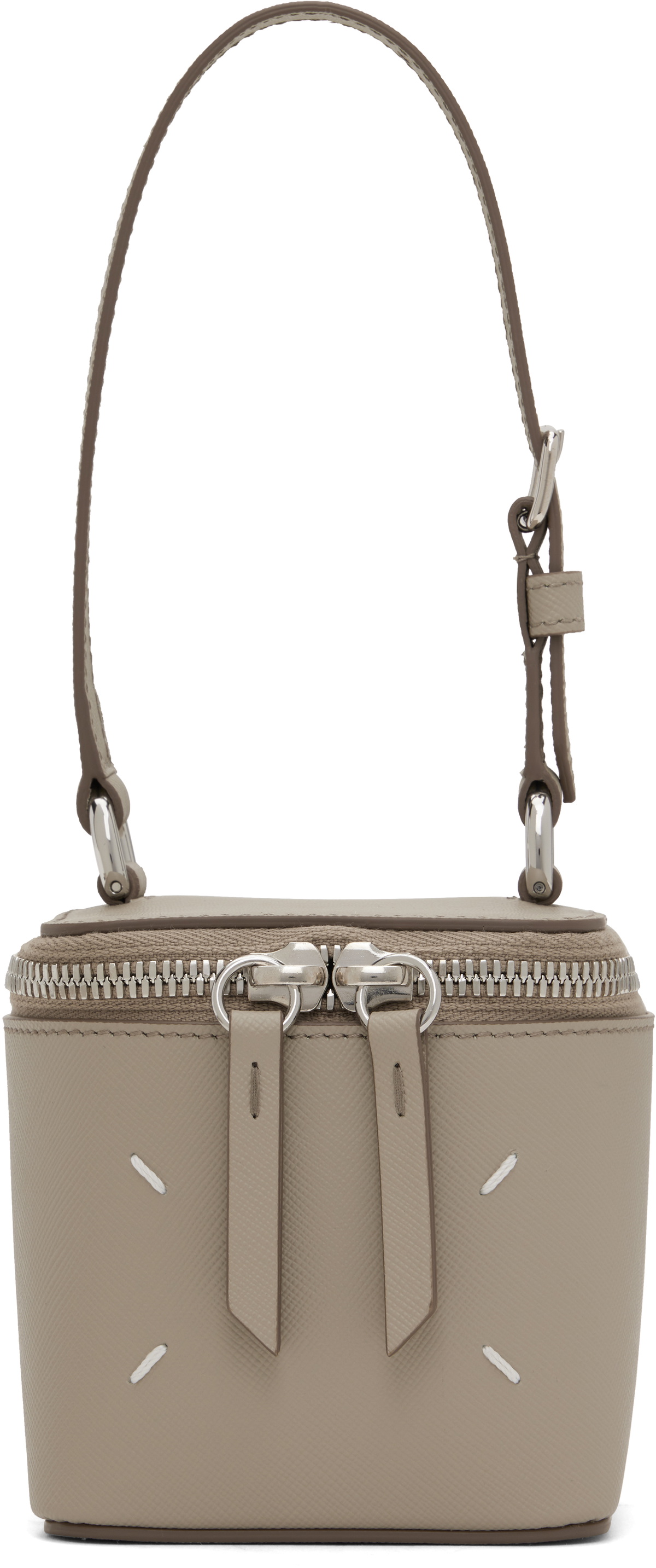 Maison Margiela Taupe Mini Box Bag Maison Margiela