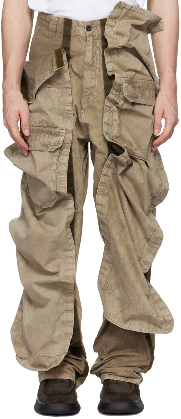 Y/Project Khaki Velcro Cargo Pants Y/Project