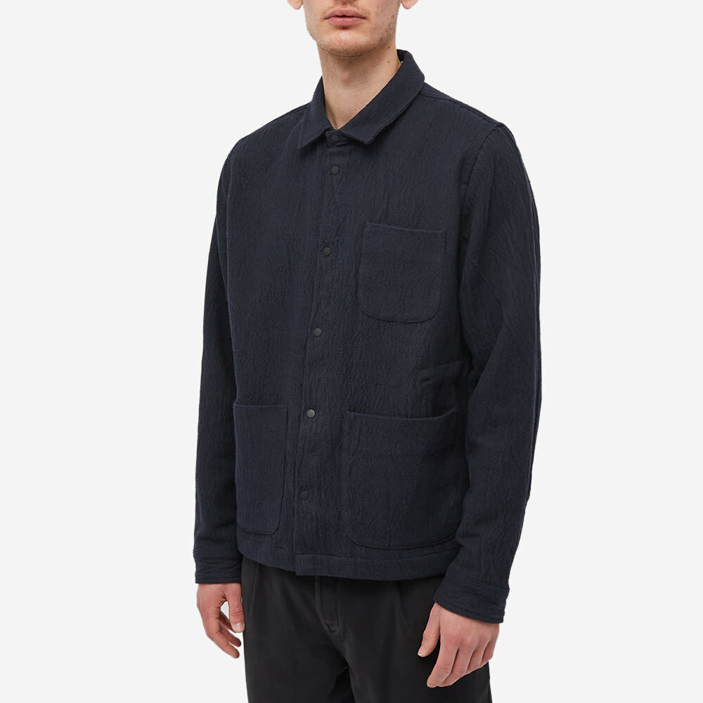 Folk Men's Assembly Jacket in Navy Texture Folk