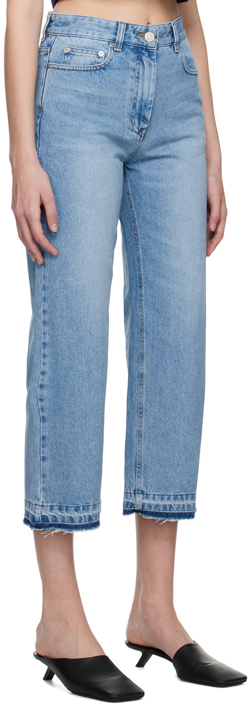 System Blue Raw Edge Jeans System