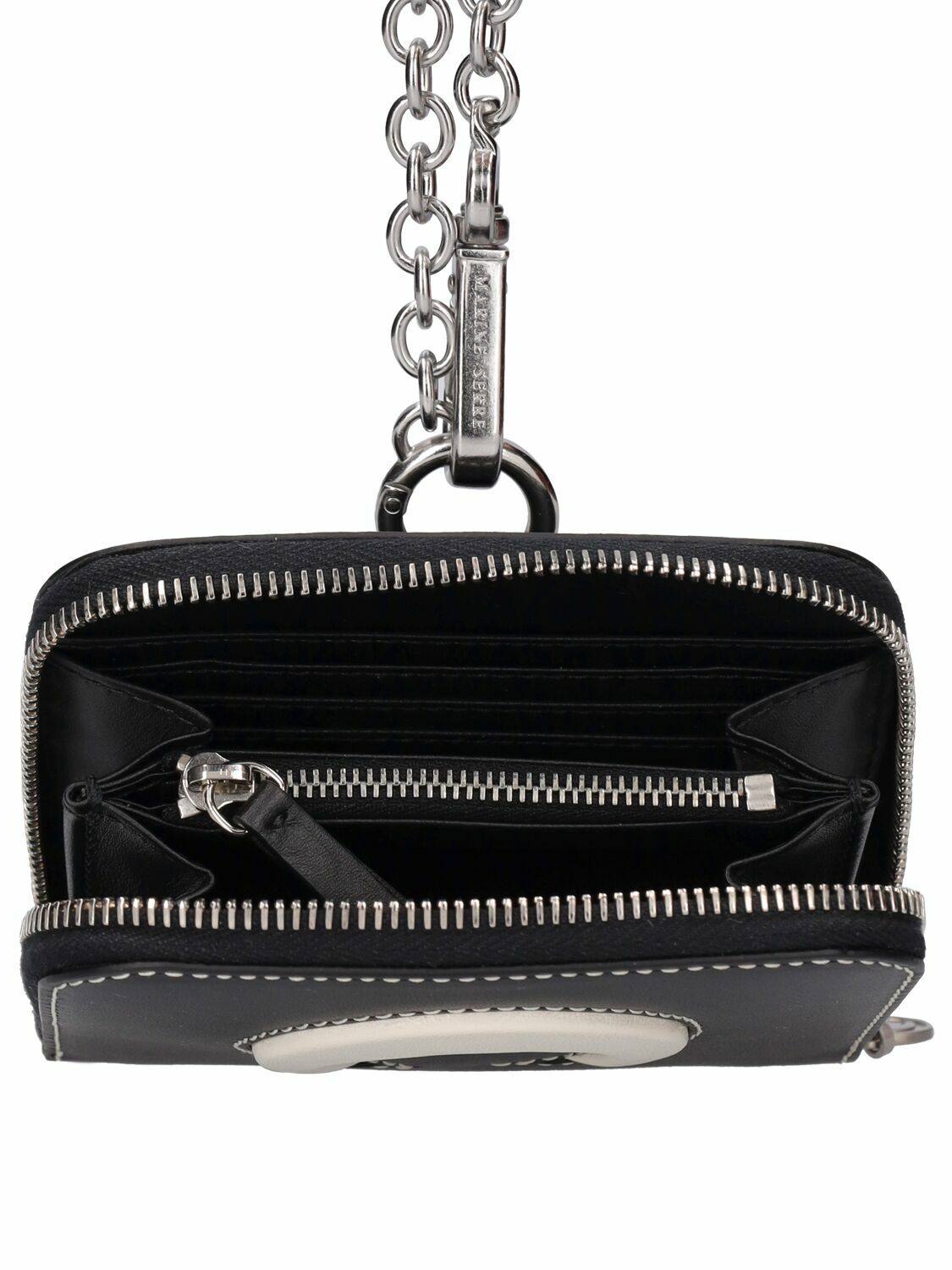 MARINE SERRE - Leather Chain Wallet Marine Serre