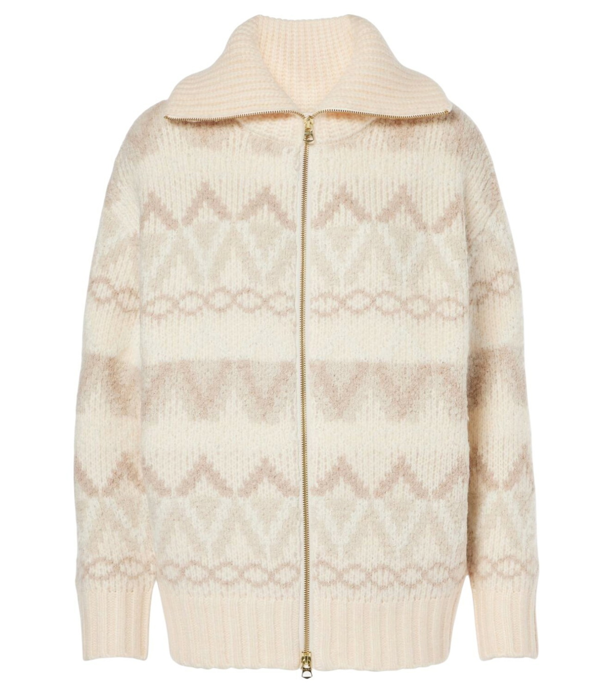 Varley Brooke Fair Isle knitted jacket Varley
