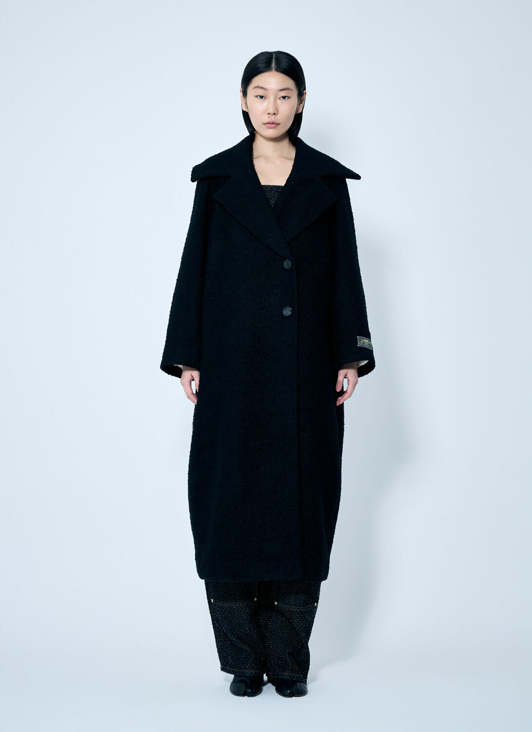 GANNI Boucle Wool Coat GANNI