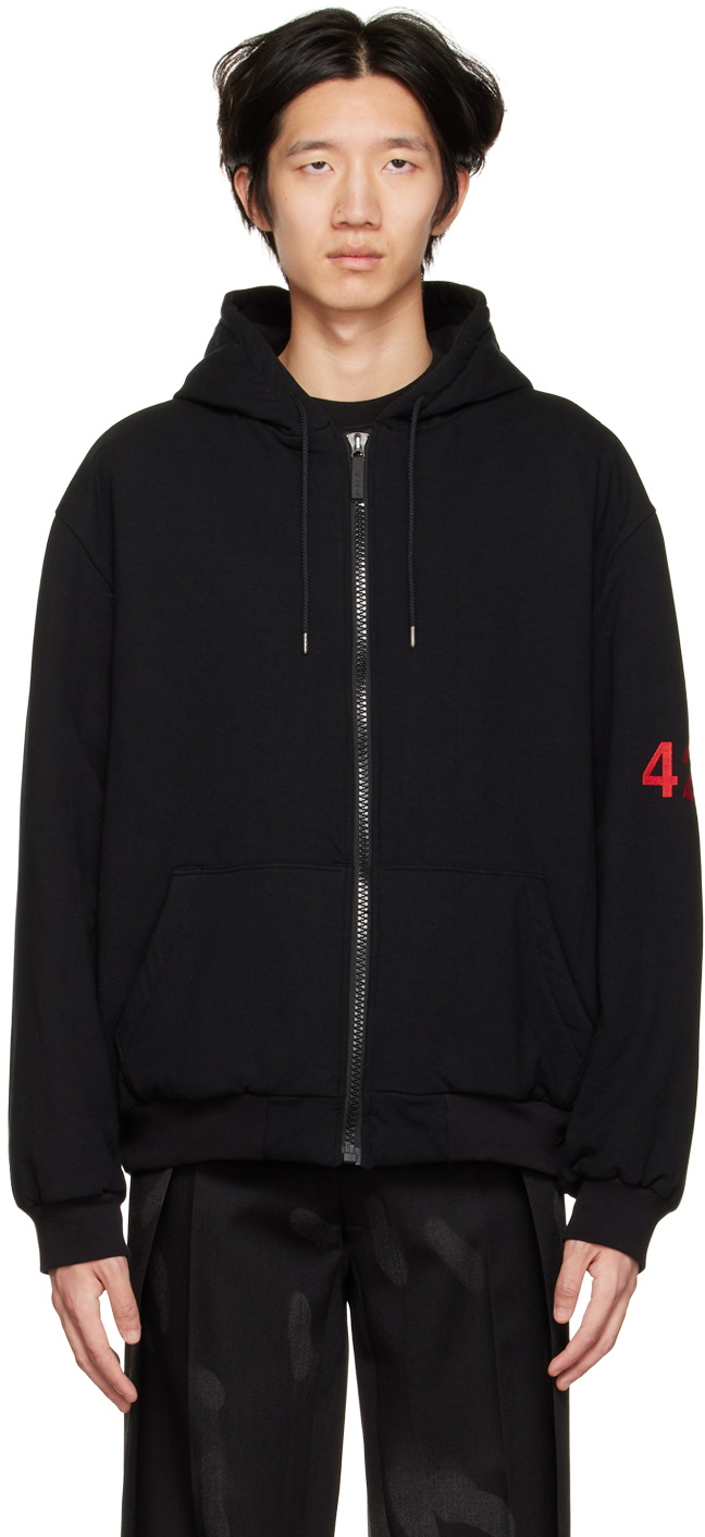 424 Black Padded Hoodie 424