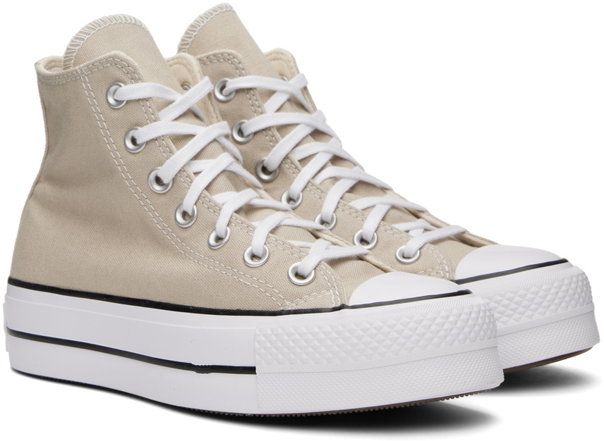 Converse Beige Chuck Taylor All Star Lift Platform Sneakers Converse
