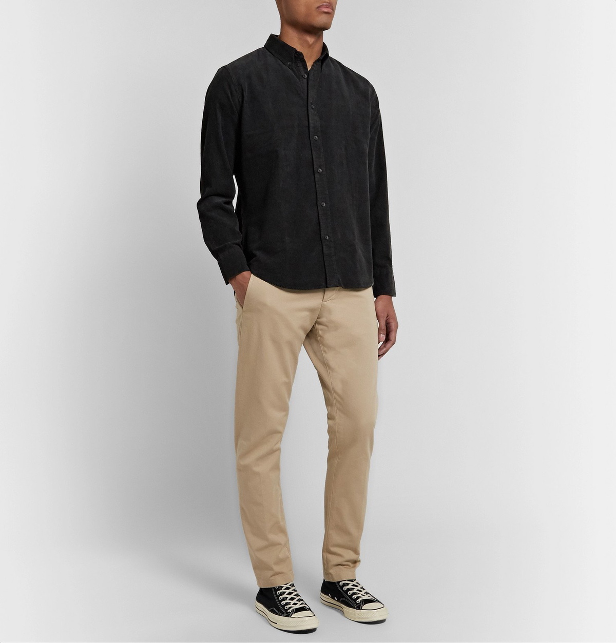 rag & bone - Tomlin Fit 2 Slim-Fit Button-Down Collar Cotton-Corduroy ...