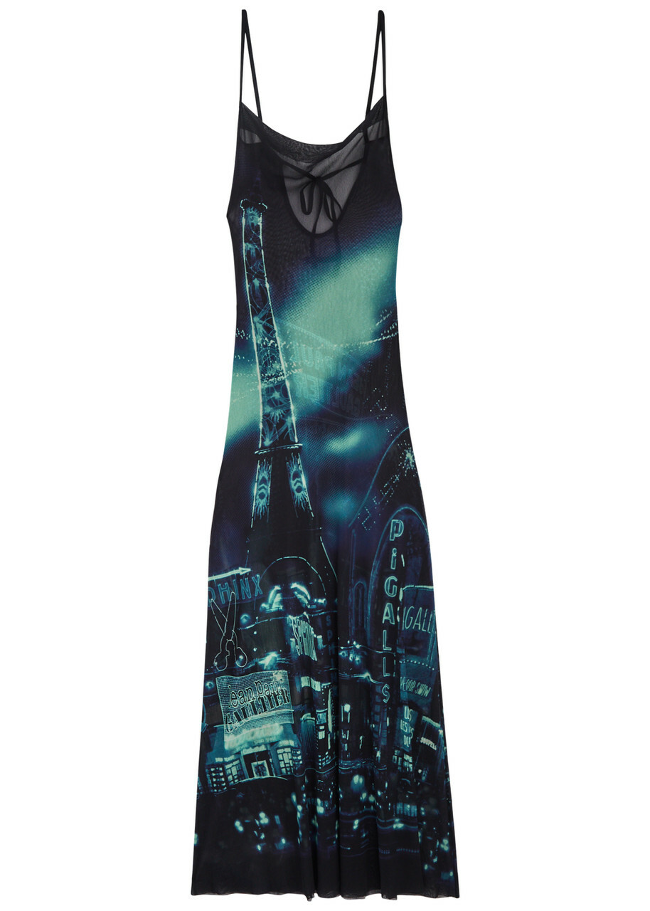 Jean Paul Gaultier Printed Tulle Maxi Dress Multicoloured Jean Paul Gaultier Printed Tulle Maxi Dress Multicoloured