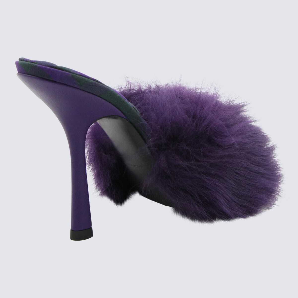 Burberry Ribbon Shearling Minnie Mules Burberry