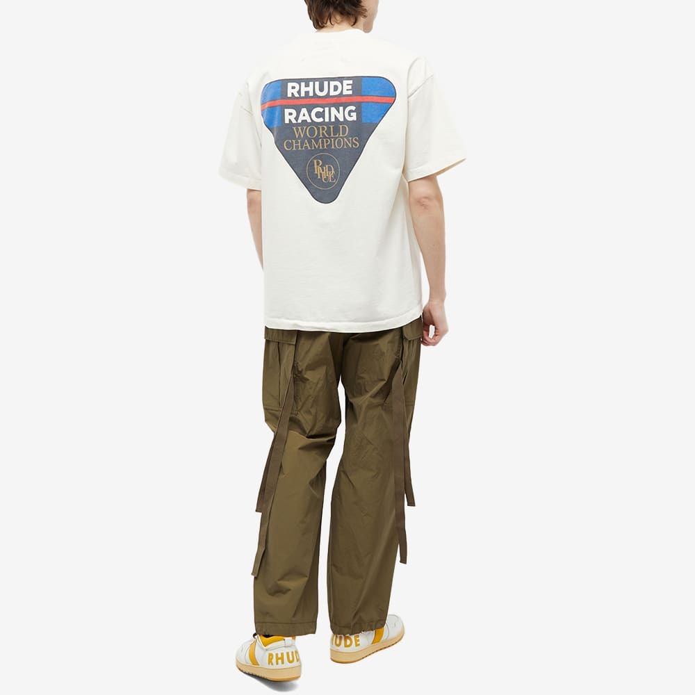 Rhude Men's Race Patch T-Shirt in Vtg White Rhude