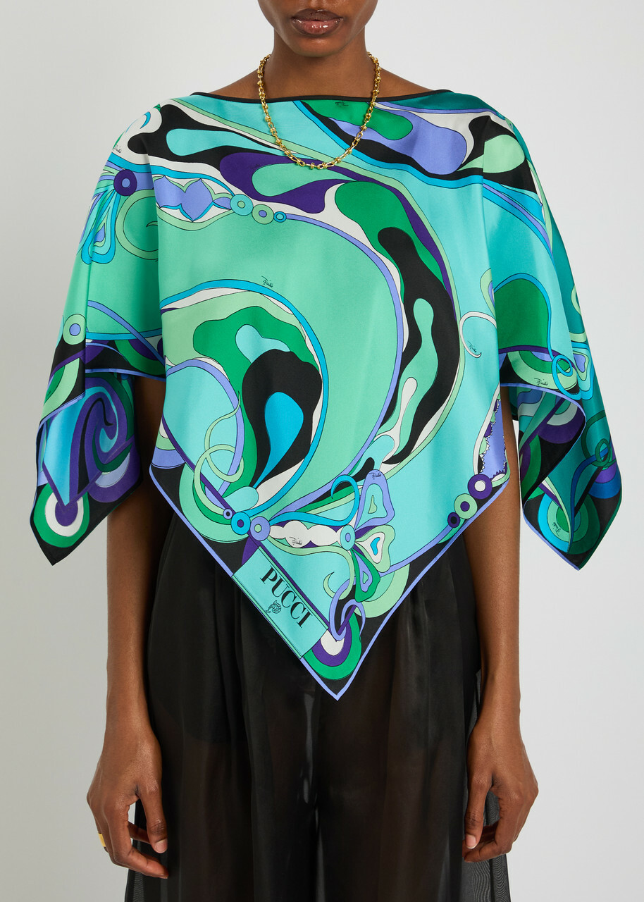 Pucci Printed Silk top - Multi Print - One Size Emilio Pucci