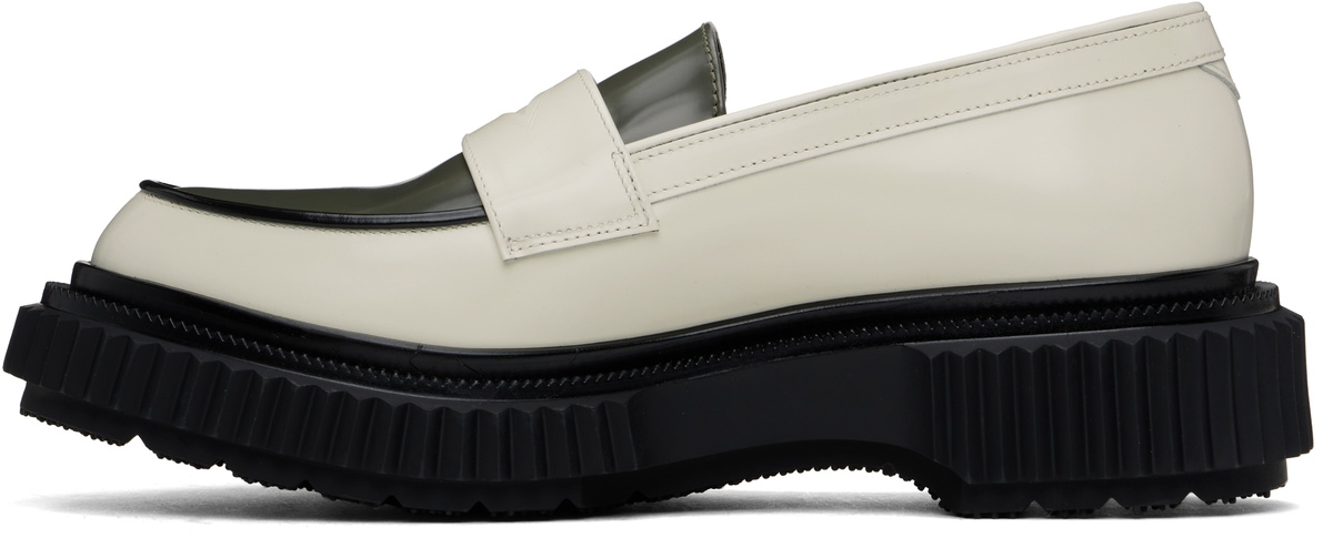 Adieu Off-White & Gray Type 182 Loafers Adieu