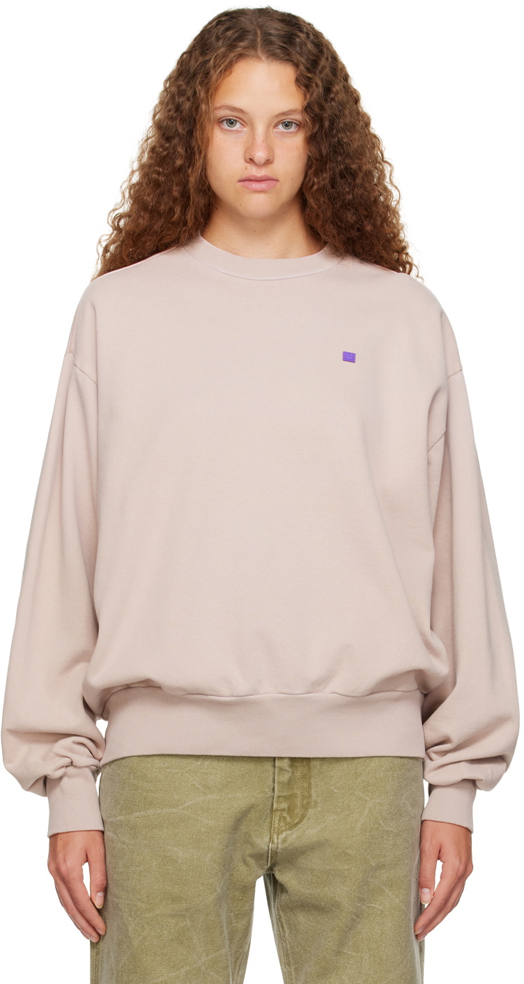 Acne Studios Beige Patch Sweatshirt Acne Studios