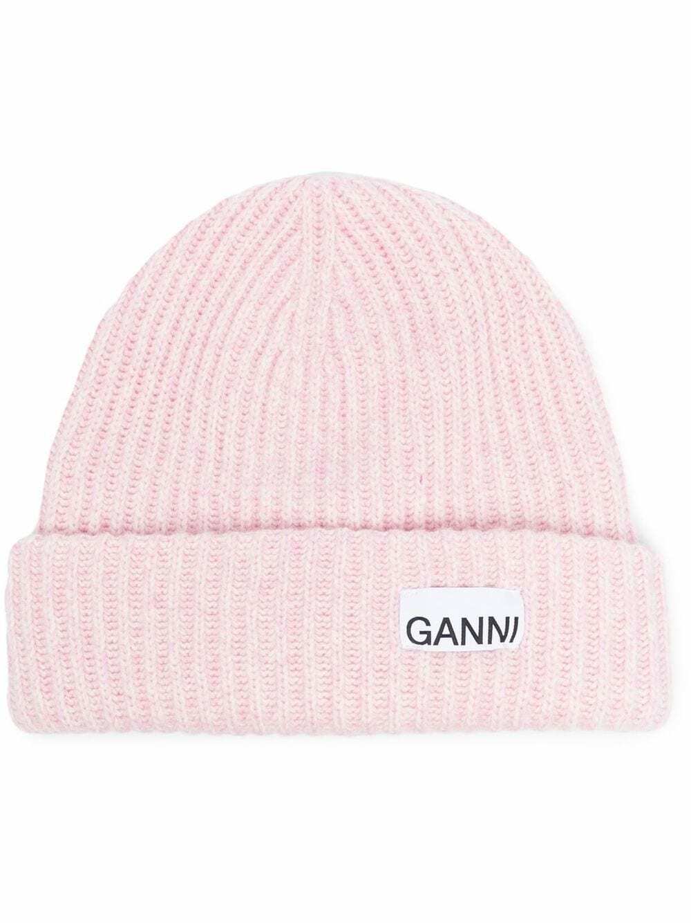 GANNI - Logo Wool Beanie GANNI
