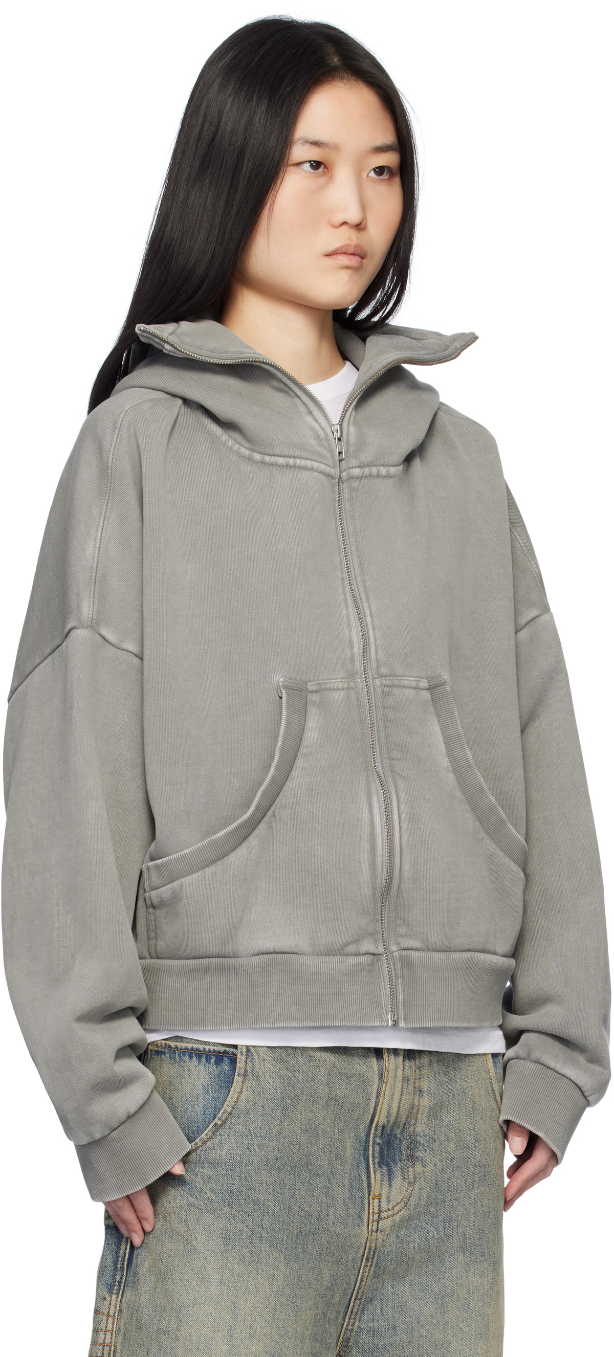 Entire Studios Gray Full Zip Hoodie Entire Studios