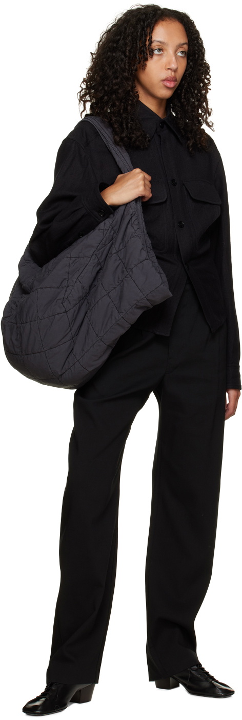 LEMAIRE Gray Large Wadded Tote Lemaire