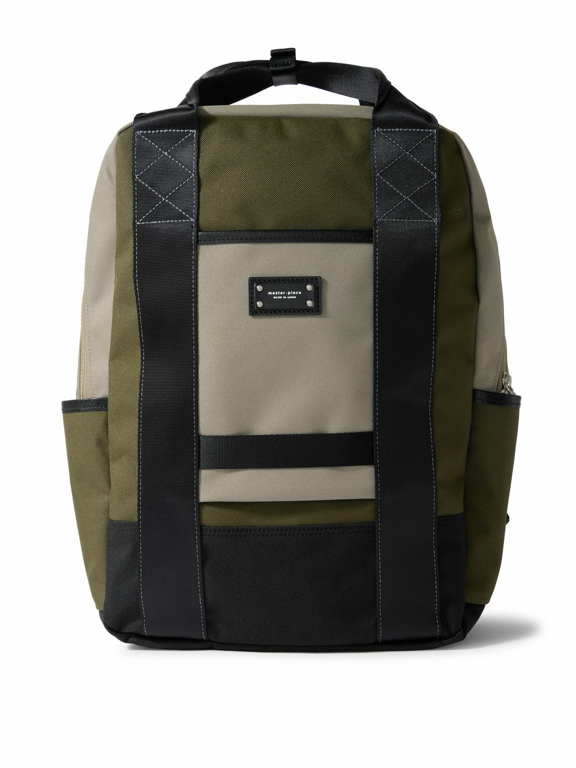 Master-Piece - Defend Leather-Trimmed Coated-Canvas Backpack Master ...