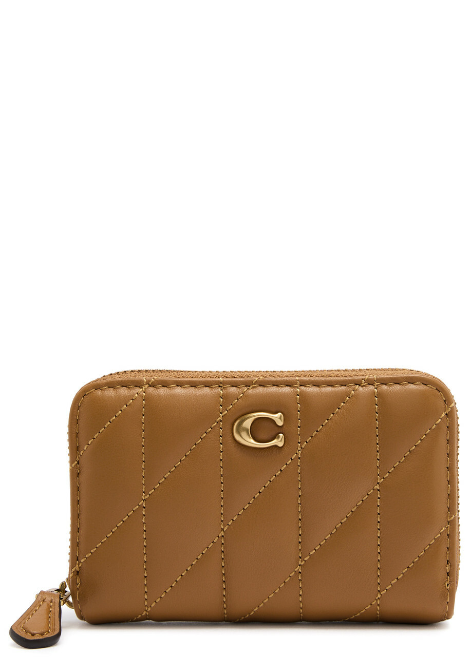Coach Pillow Quilted Leather Wallet - Caramel - One Size Coach