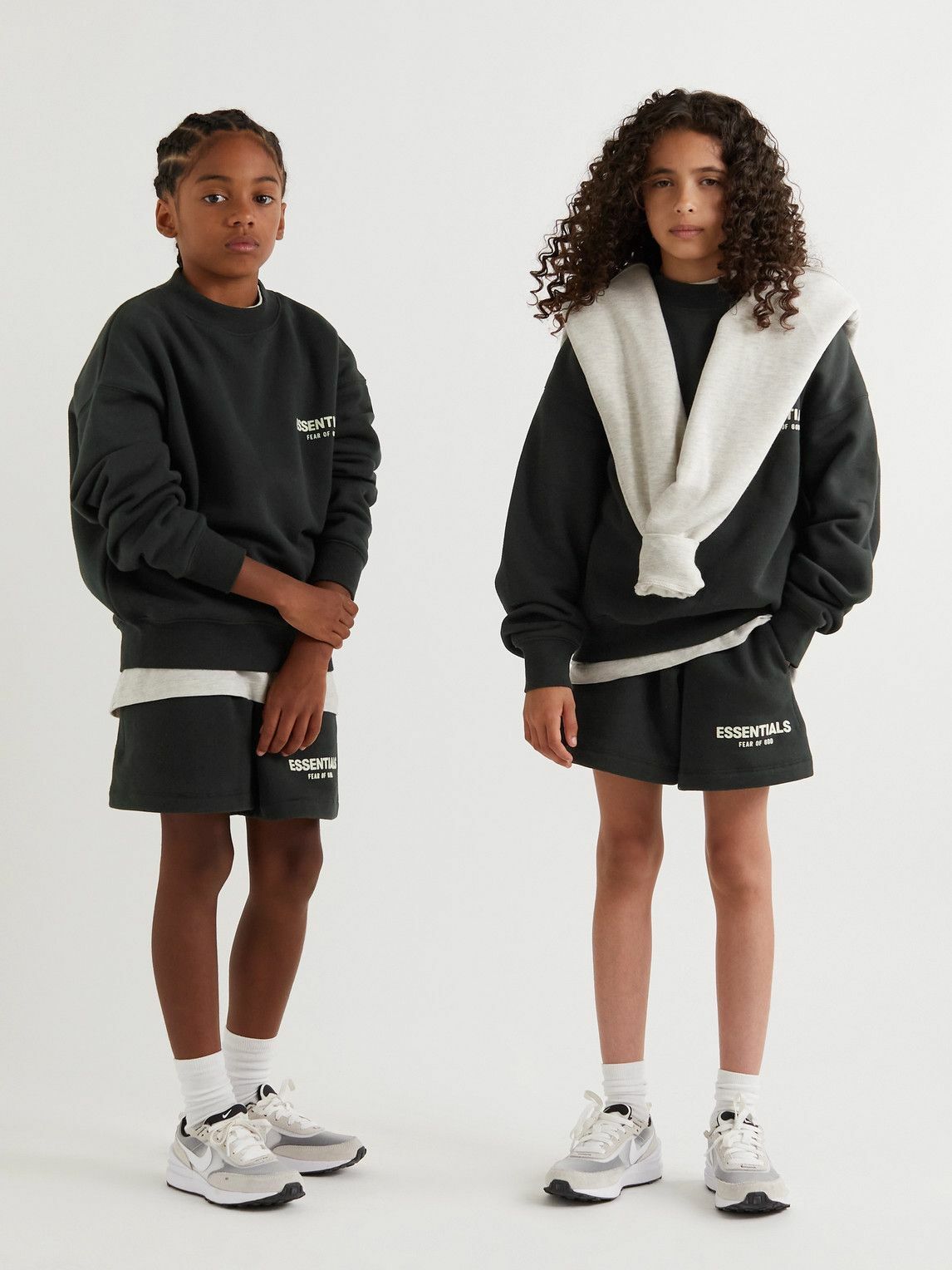 Fear of God Essentials Kids - Logo-Flocked Cotton-Blend Jersey ...