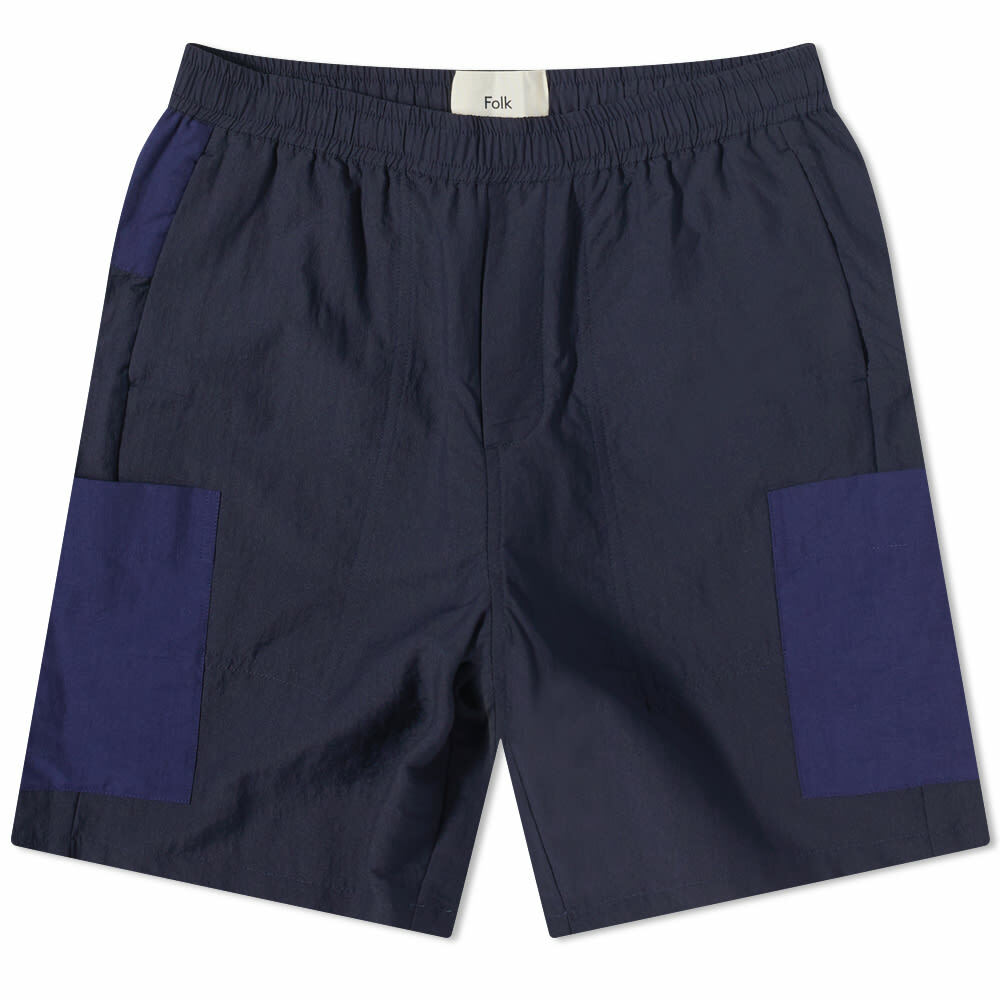 Folk Men's Stack Short in Navy Folk