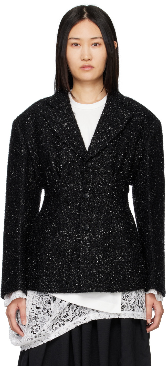 Comme des Garçons Black Metallic Thread Jacket Comme des Garcons
