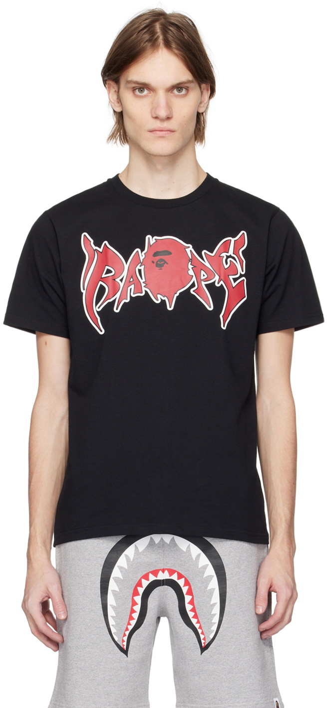 BAPE Black Graffiti T-Shirt A Bathing Ape