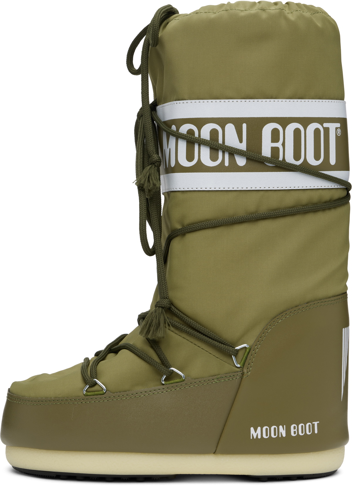 Moon Boot Khaki Icon Nylon Tall Boots Moon Boot