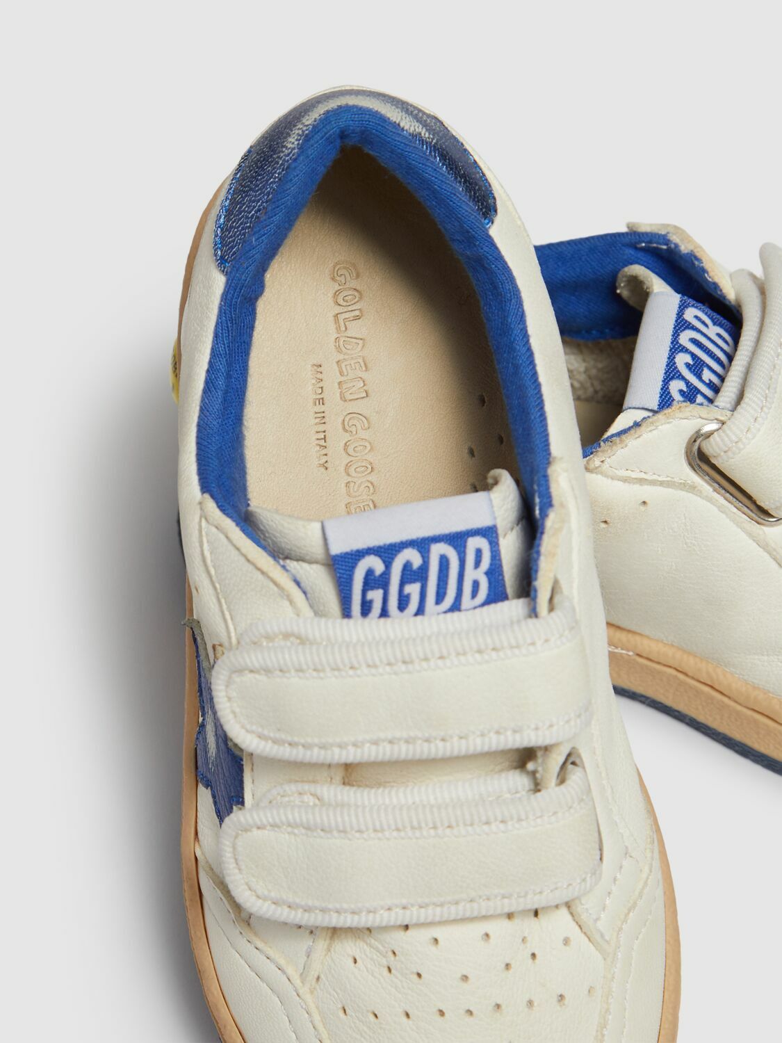 GOLDEN GOOSE Ballstar Leather Strap Sneakers Golden Goose Deluxe Brand