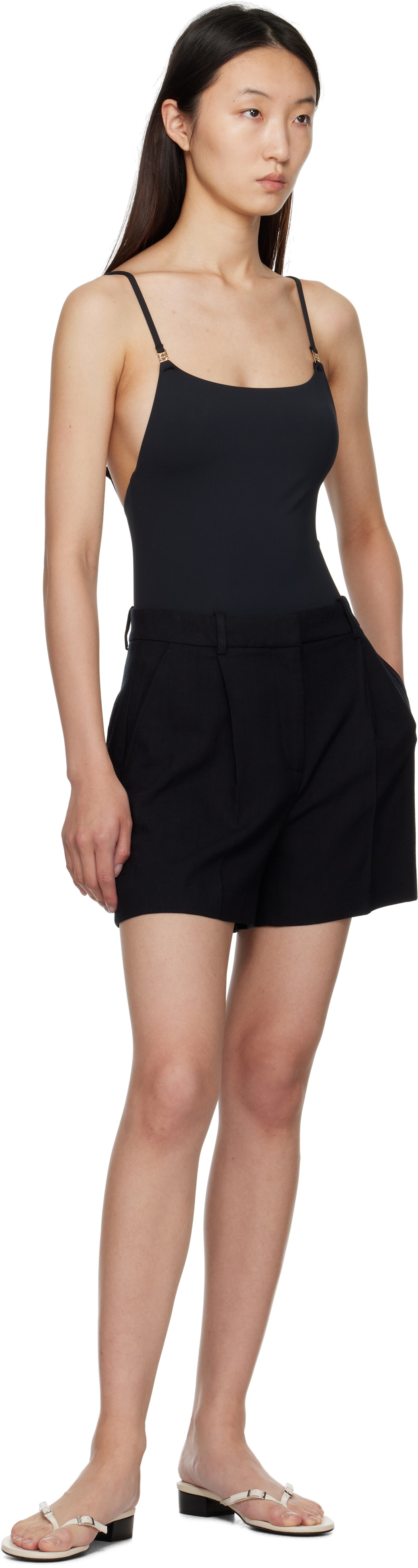 ANINE BING Black Vesta Swimsuit ANINE BING