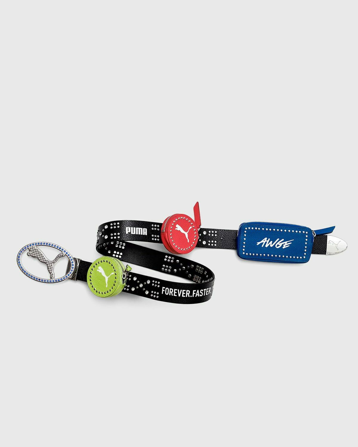 Puma X A$AP ROCKY Leather Belt Black Mens Keychain Puma