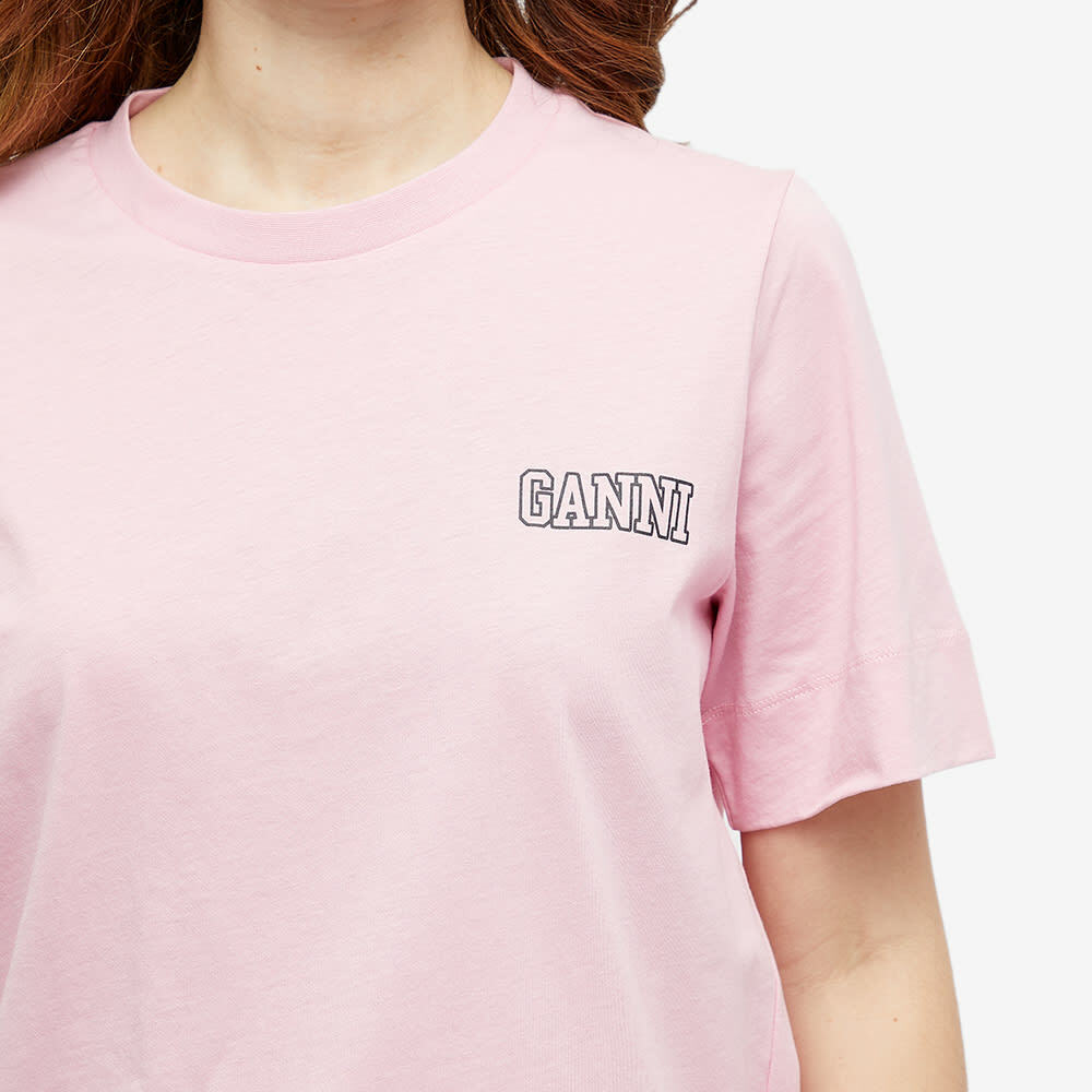 GANNI Women's Software Logo T-Shirt in Sweet Lilac GANNI