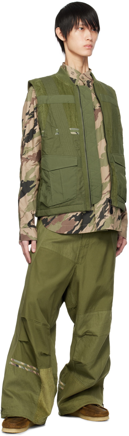 Maharishi Green Tugihagi Patchwork Tobi Vest Maharishi