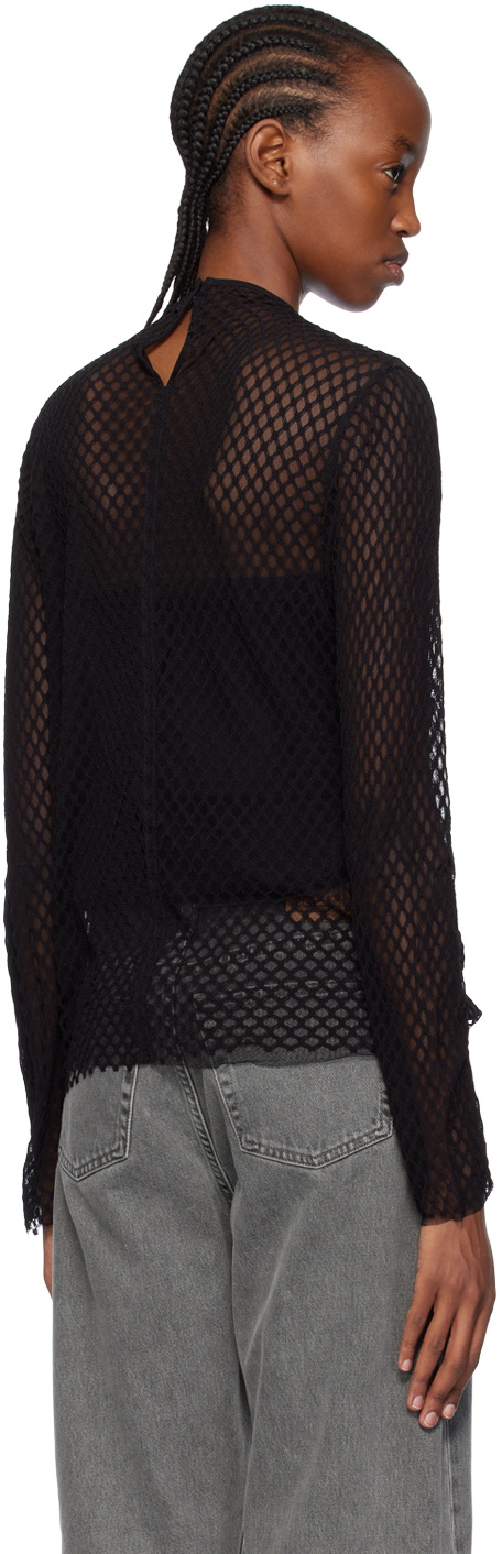 TOTEME Black Sheer Top Toteme