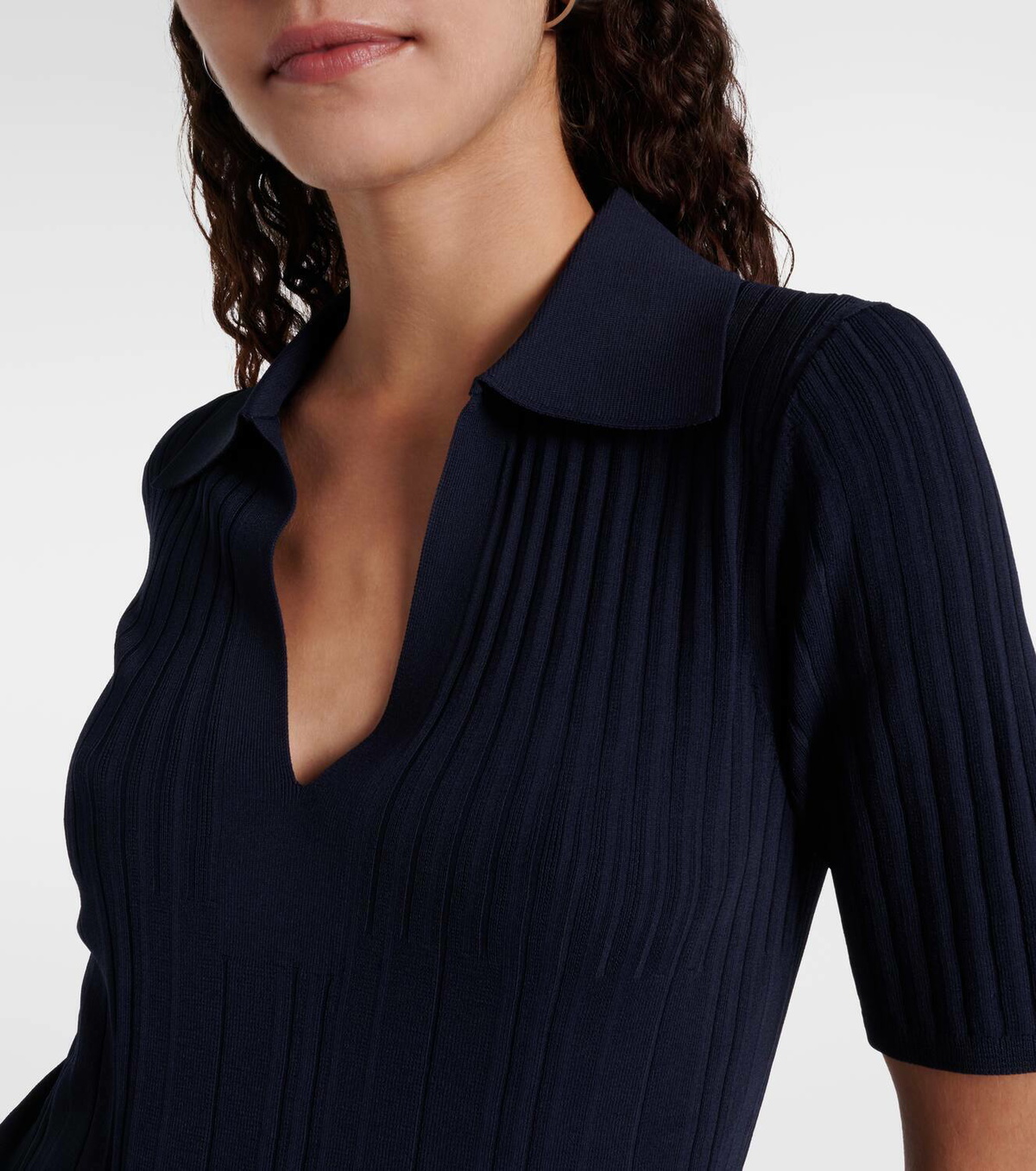 Joseph Ribbed-knit polo shirt Joseph