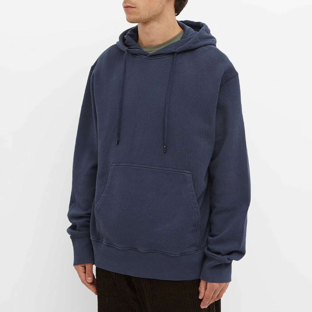 Folk Men's Boxy Popover Hoody in Navy Folk