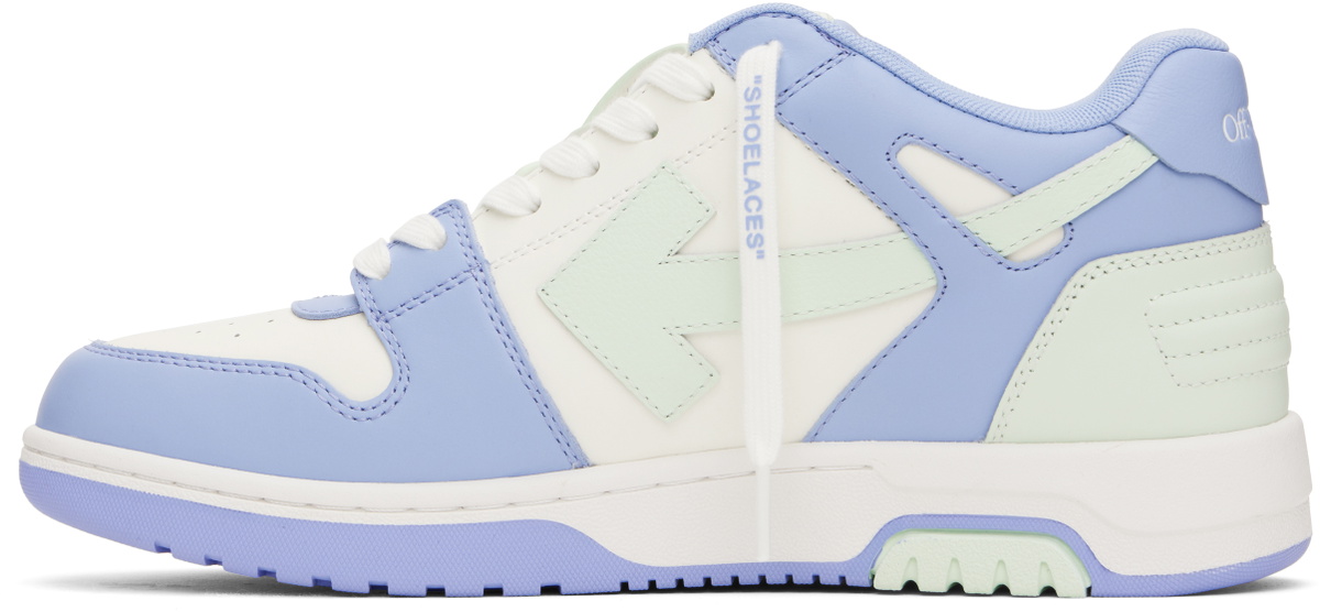 Off-White Blue & Off-White Out Of Office Tricolor Sneakers Off-White