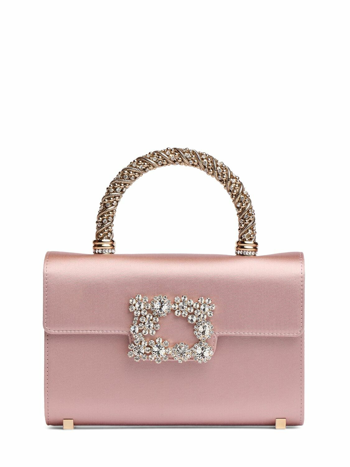 ROGER VIVIER - Mini Envelope Satin Top Handle Bag Roger Vivier