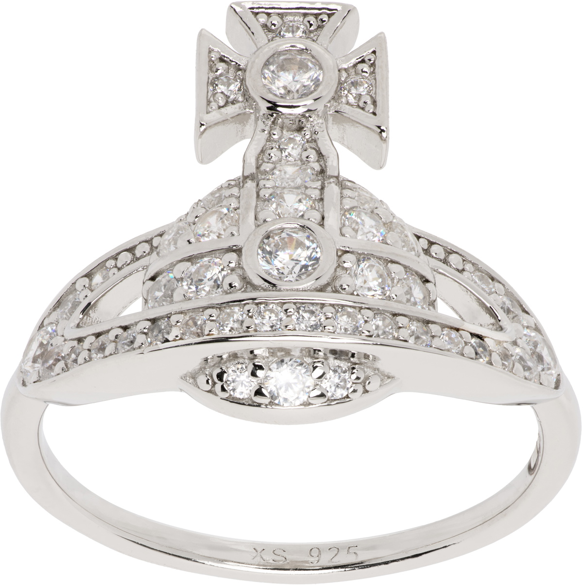 Vivienne Westwood Silver Little Orb Ring Vivienne Westwood