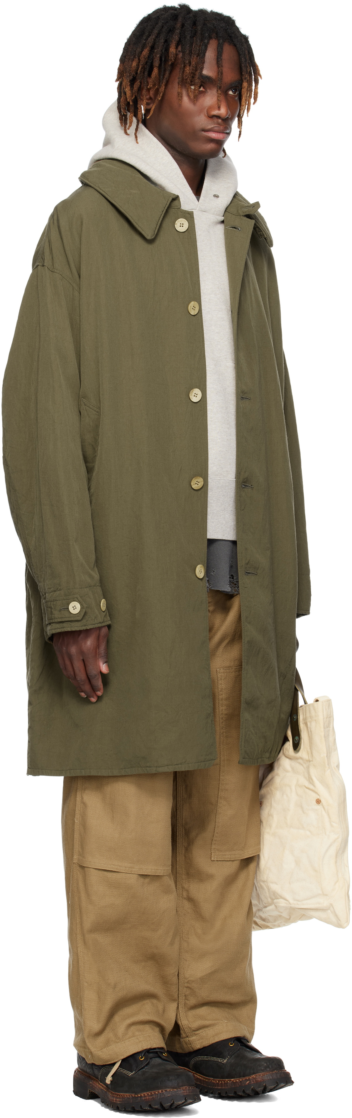 visvim Khaki Balmat Parka Coat Visvim