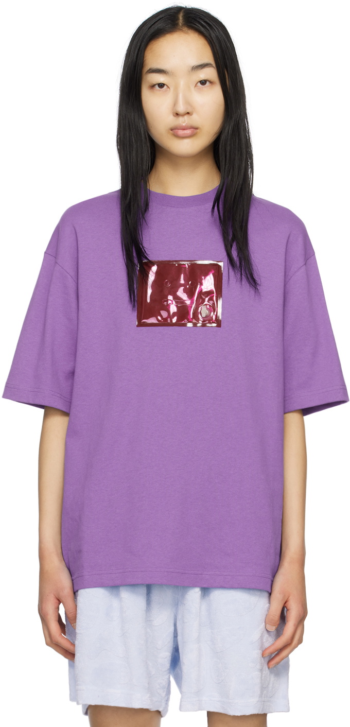 Acne Studios Purple Inflatable Patch T-Shirt Acne Studios