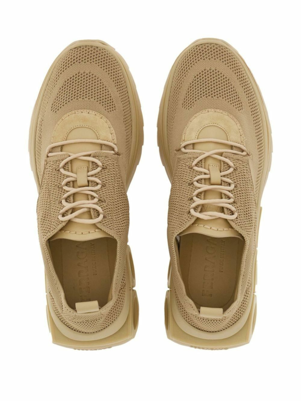 Ferragamo Neutral Nima Running Sneakers Salvatore Ferragamo