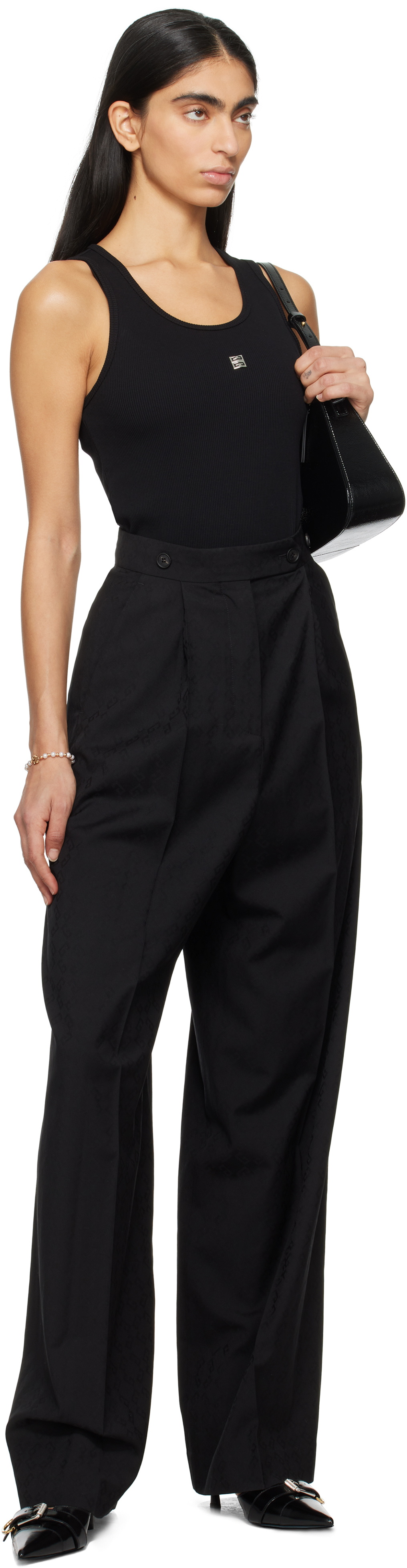Givenchy Black Jacquard Trousers Givenchy