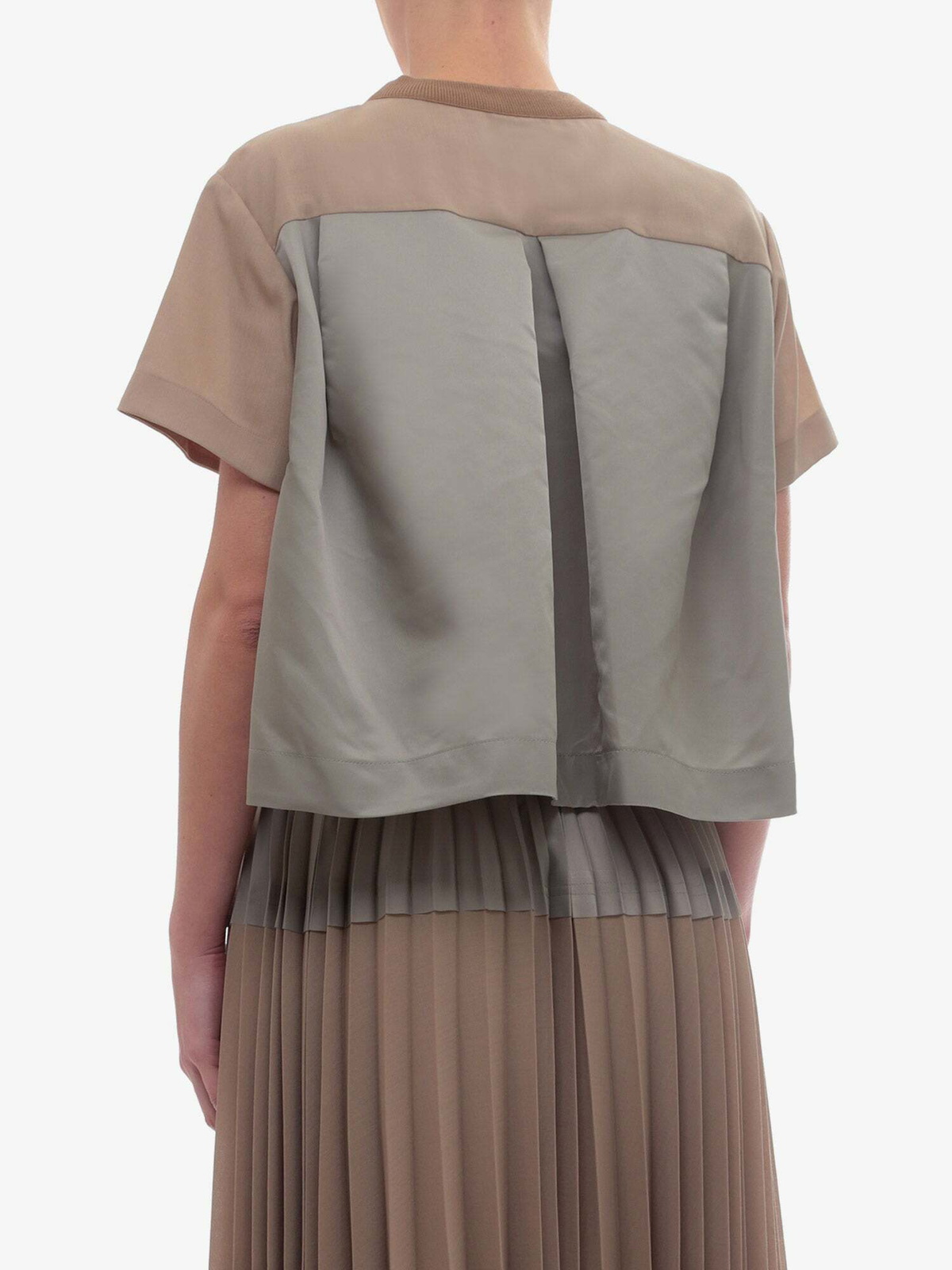 Sacai Top Beige Womens Sacai