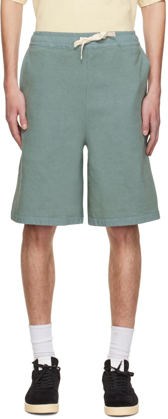 Jil Sander Blue Drawstring Shorts Jil Sander